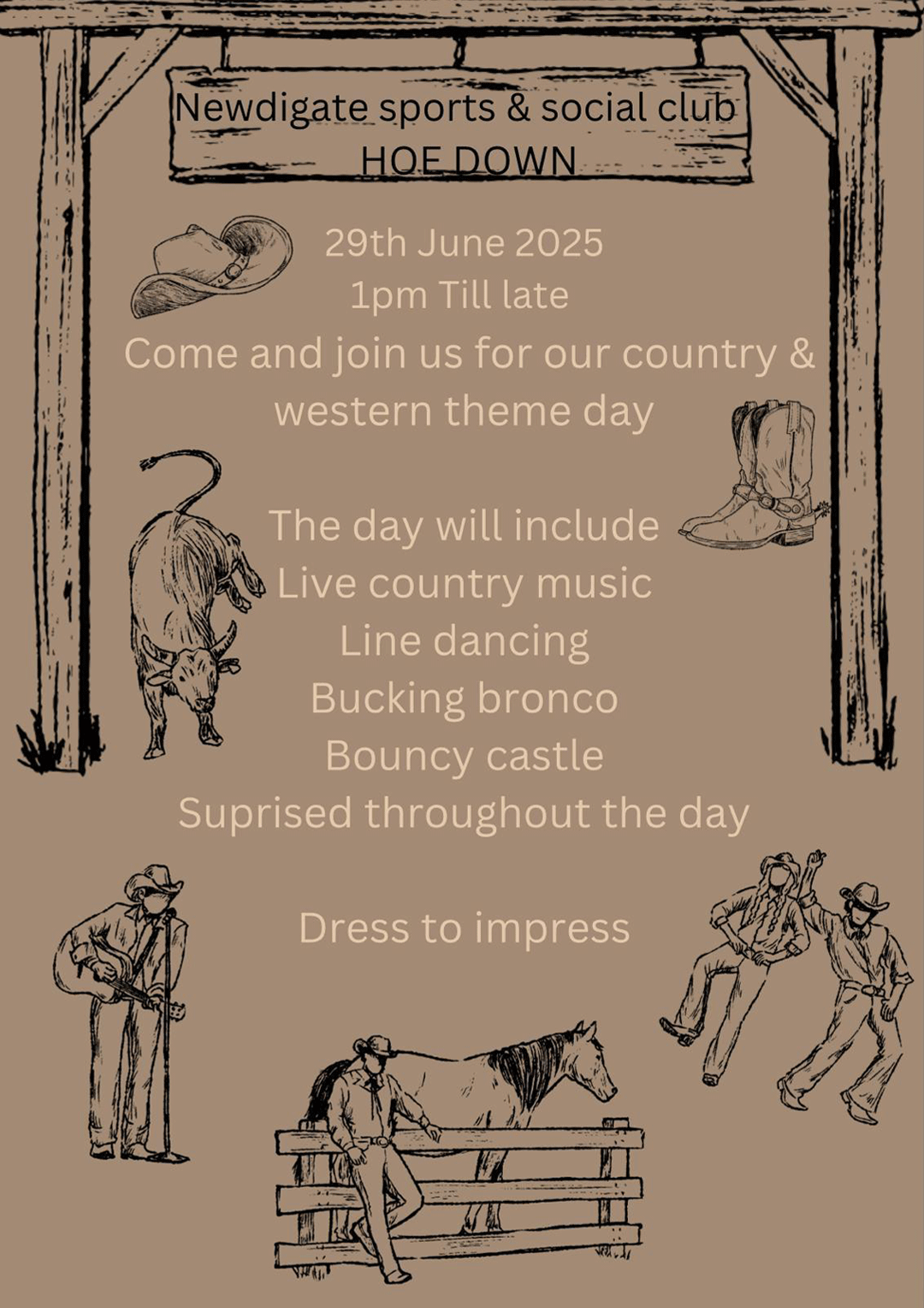 Hoedown @ The Club – Newdigate Community